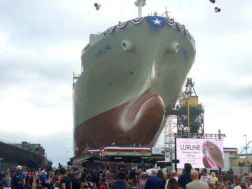Matson Christens ConRo Lurline in San Diego - Seafarers International Union
